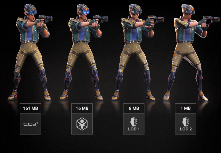 優化與降階角色 | Character Creator