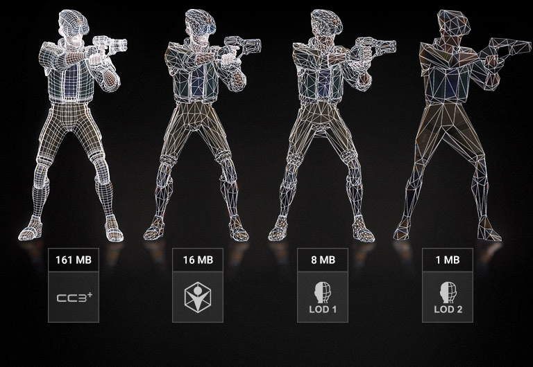 優化與降階角色 | Character Creator